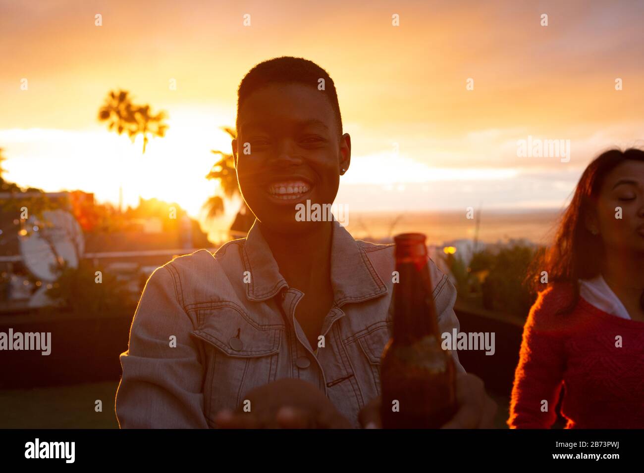 Group of mixed races friends together during a sunny day Stock Photo ...