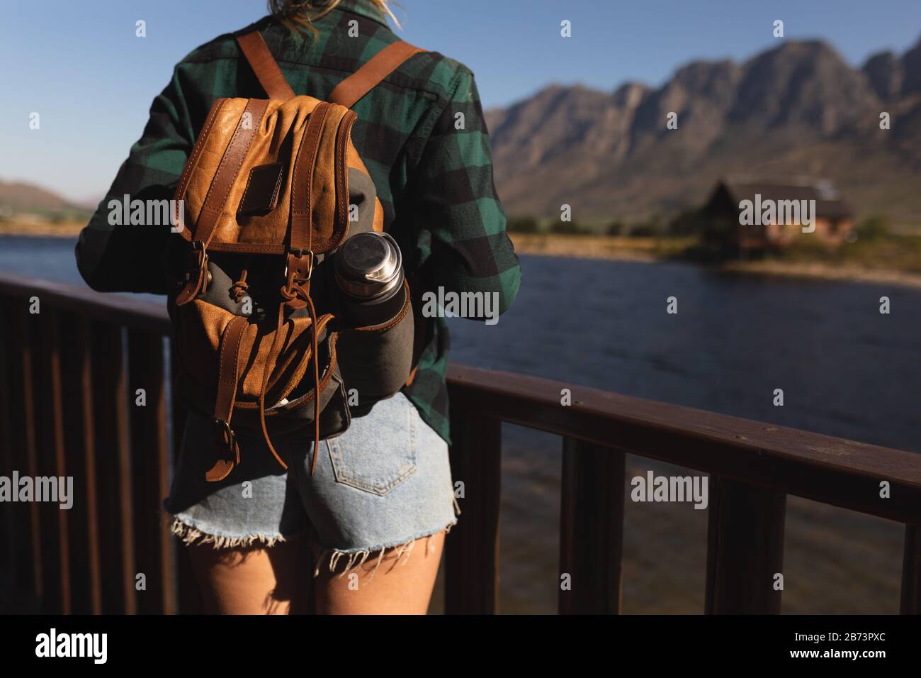 Rear view woman hi-res stock photography and images - Alamy