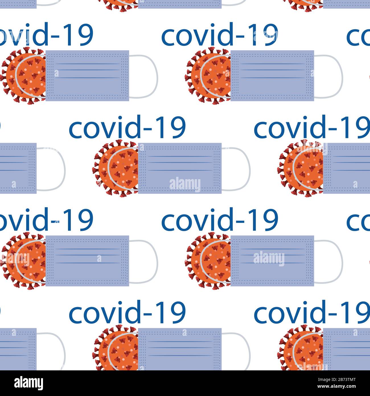 Vector seamless pattern China coronavirus 2019-nCoV Illustration COVID ...