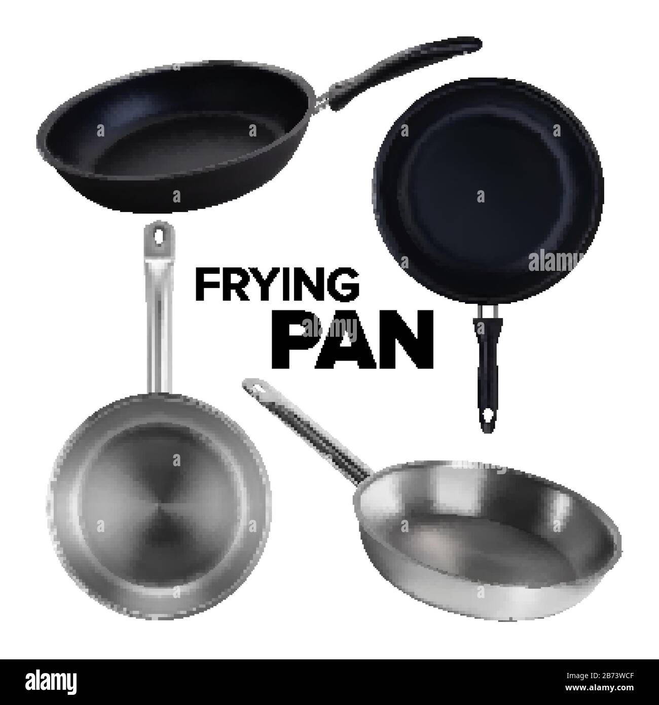 Flat bottomed pan Stock Vector Images - Alamy