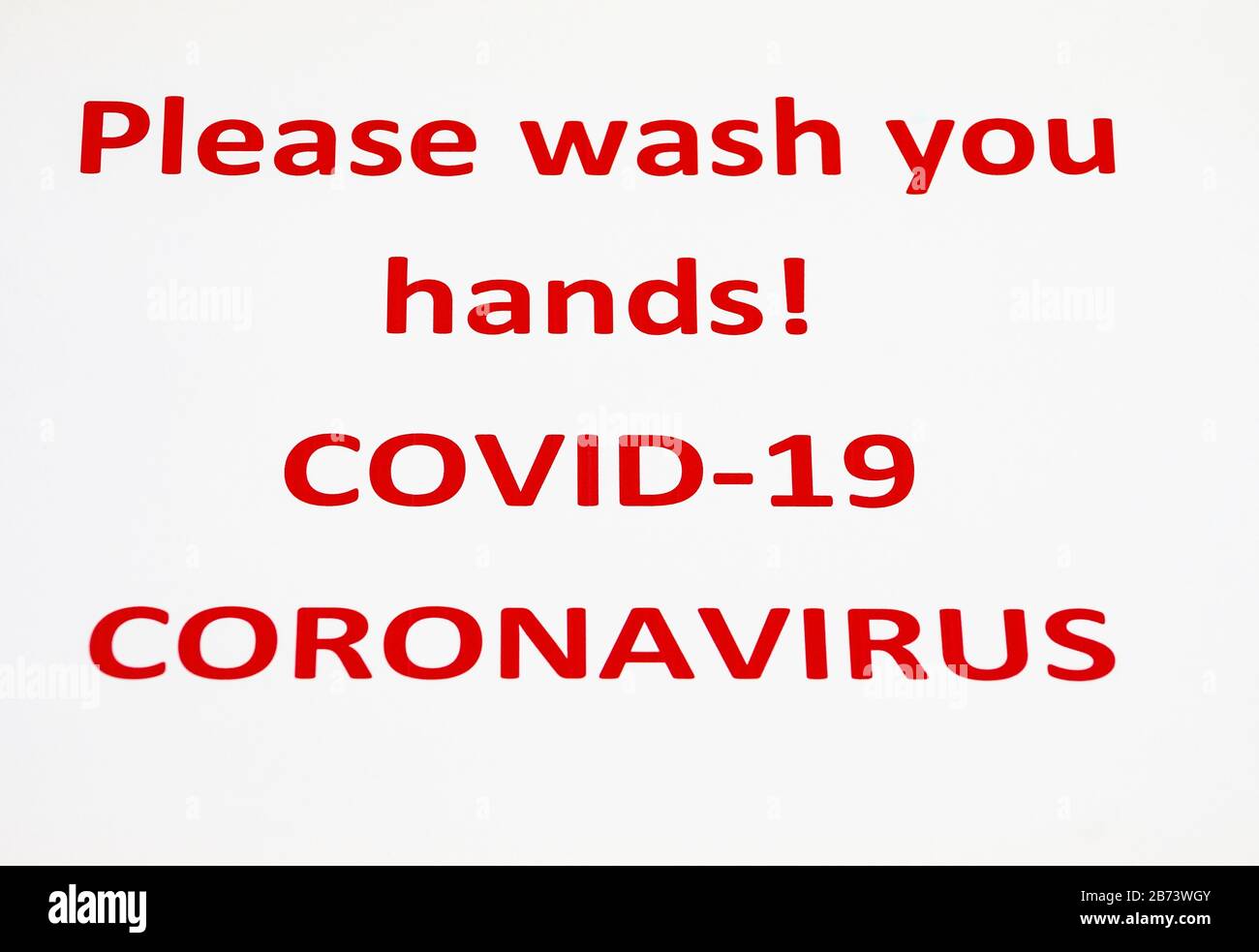 Please wash your hands hi-res stock photography and images - Alamy