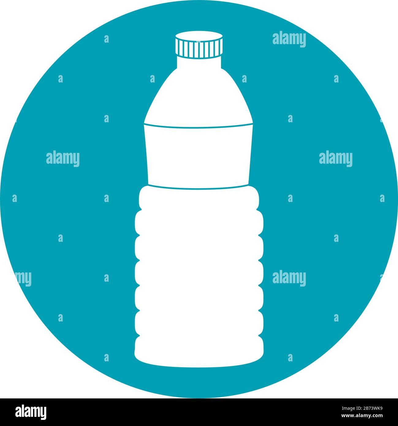 drinks plastic bottle water hydration vector illustration blue block ...