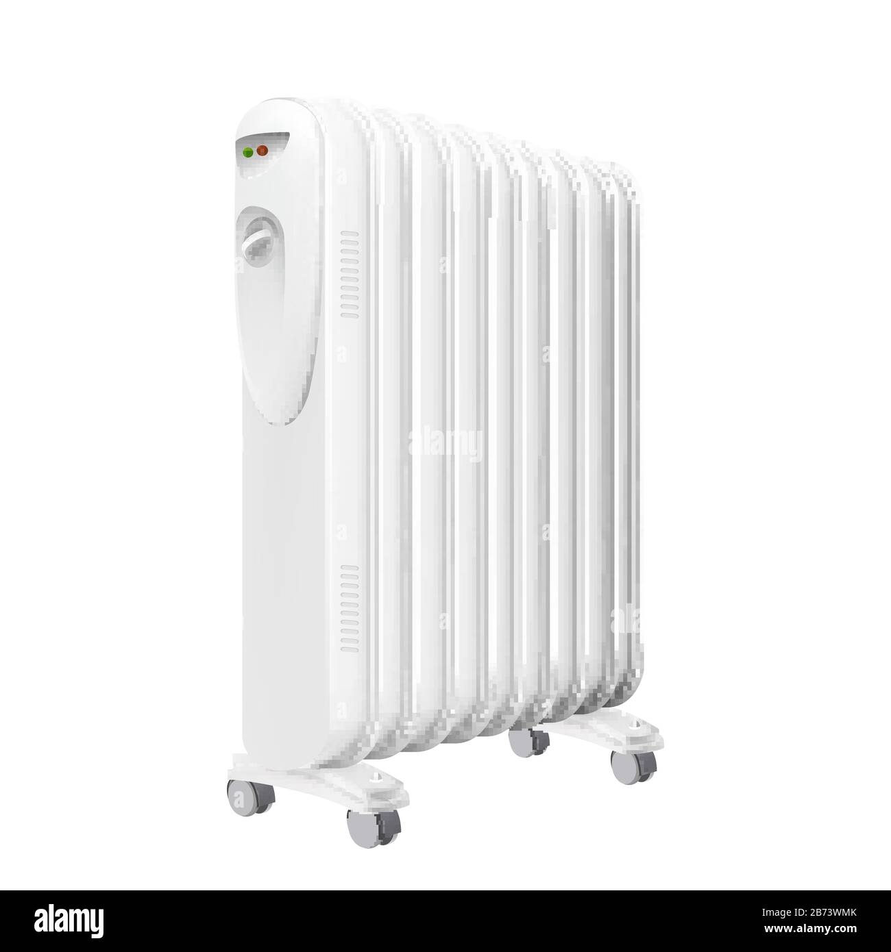 Electric Oil Heater Radiator Equipment Vector Stock Vector Image & Art ...