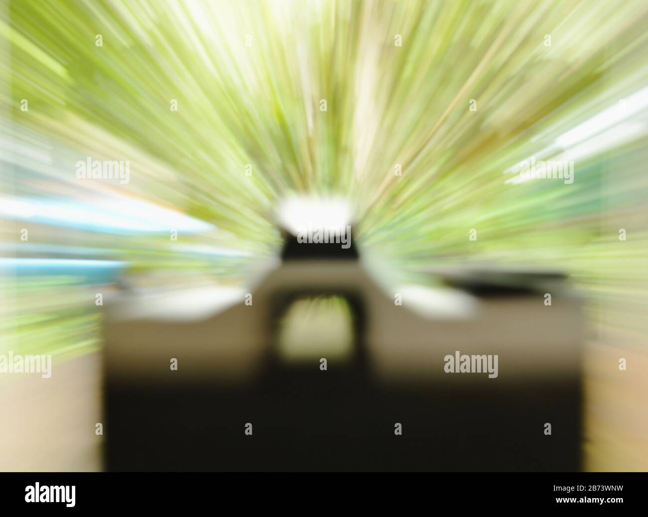 blurry single lens reflect camera by zoom technique Stock Photo - Alamy