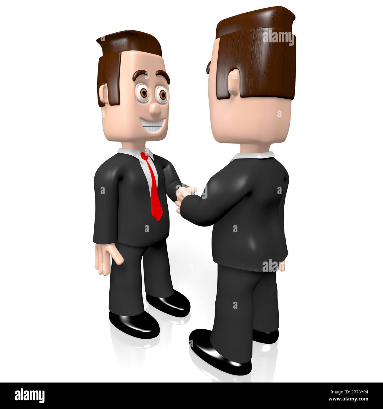 3D businessmen, deal concept Stock Photo - Alamy