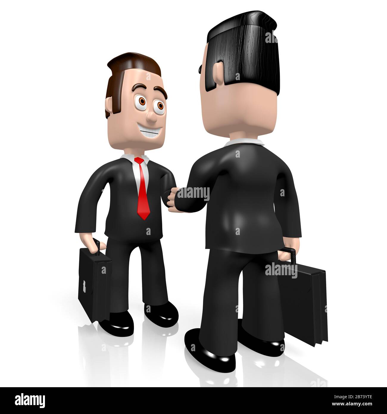 3D businessmen, deal concept Stock Photo - Alamy