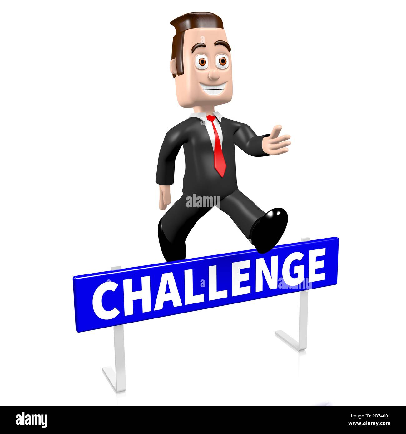 3D challenge concept Stock Photo - Alamy