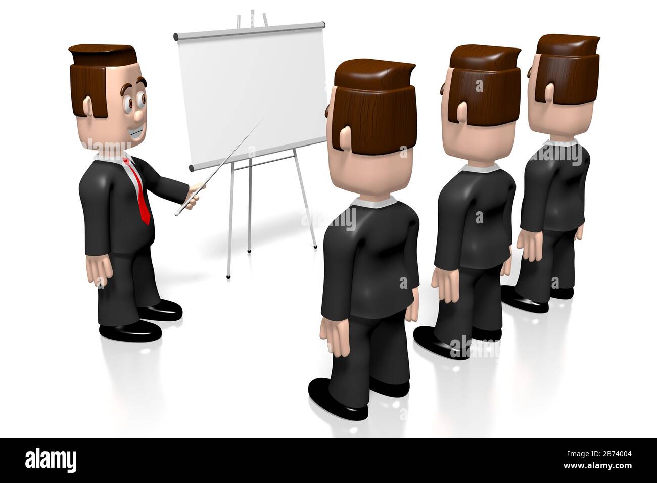 Three businessmen, presentation Stock Photo - Alamy