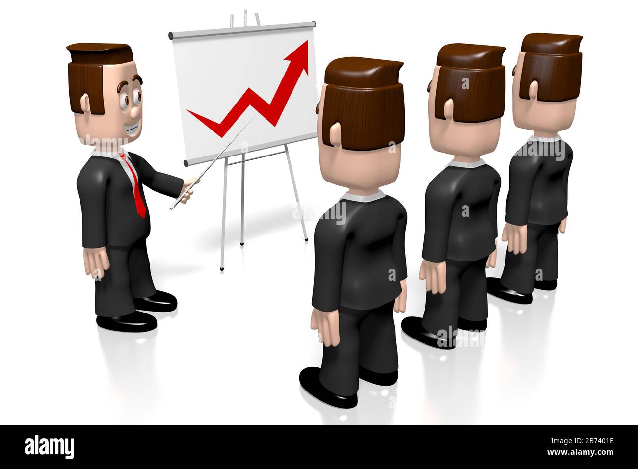 Boss team 3d man clipart hi-res stock photography and images - Alamy