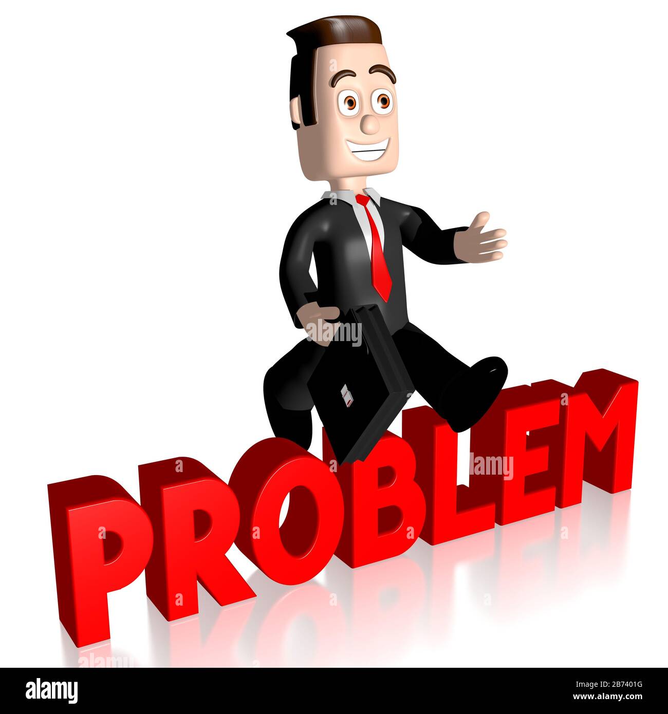 Cartoon businessman problem hi-res stock photography and images - Alamy