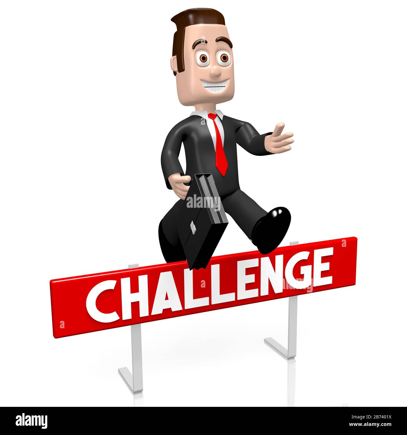 Obstacle success concept 3d render hi-res stock photography and images ...