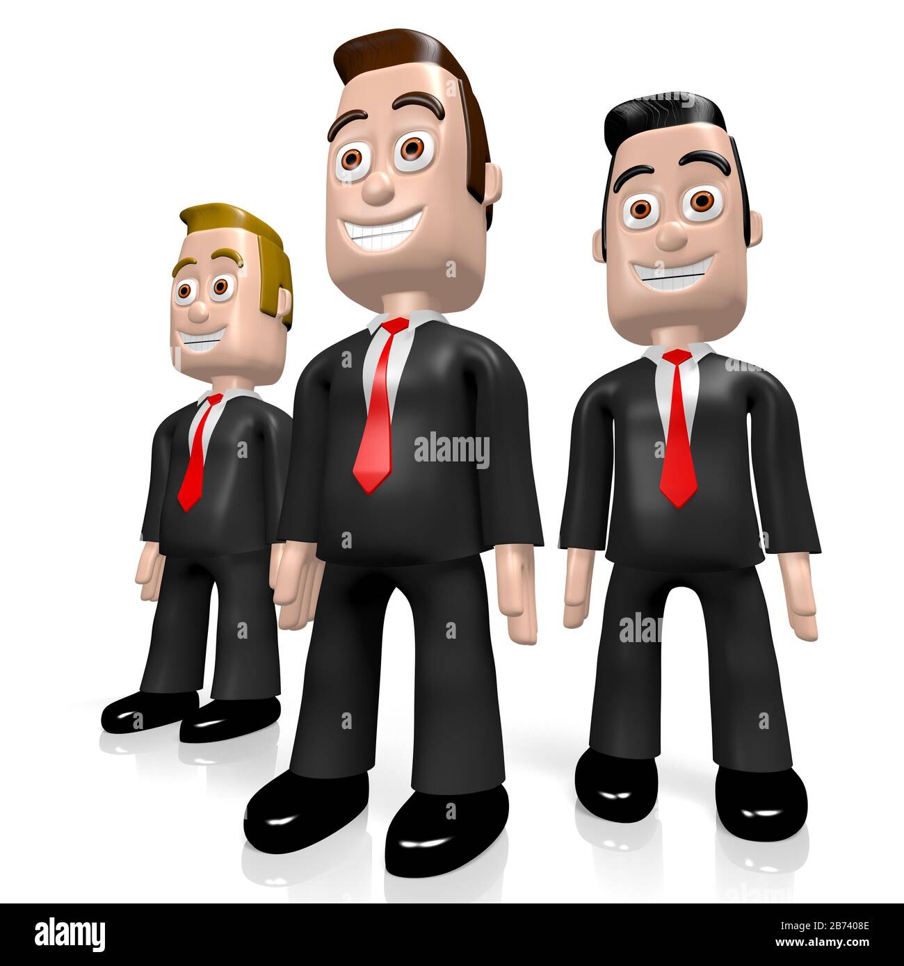 3D businessmen - salesmen Stock Photo - Alamy