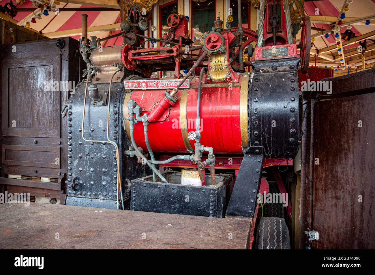 pride of cotswolds, steam engine,Antique, Brass, Carousel, Cultures ...