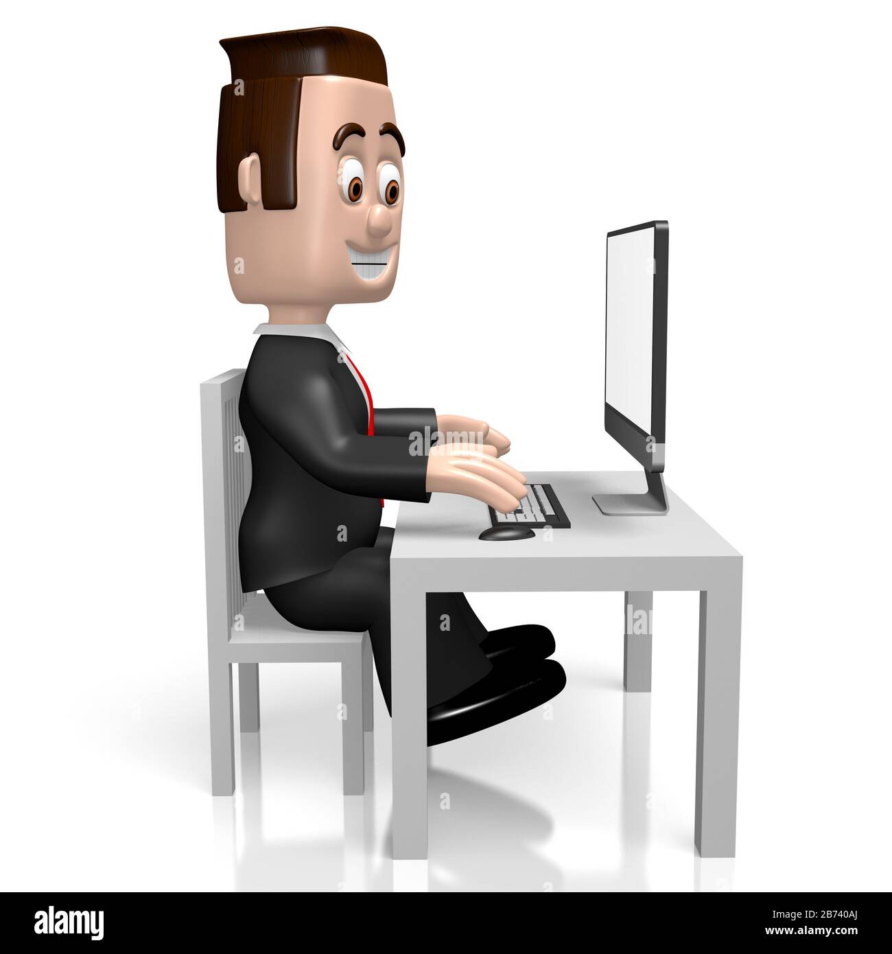 3d humanoid character sitting on hi-res stock photography and images ...
