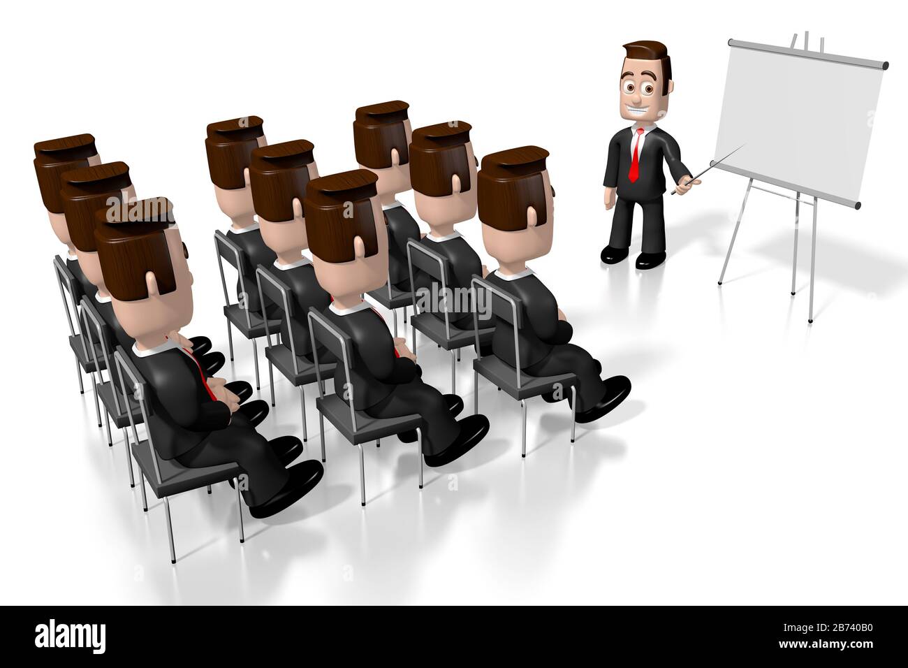 3D seminar, training, meeting concept Stock Photo - Alamy