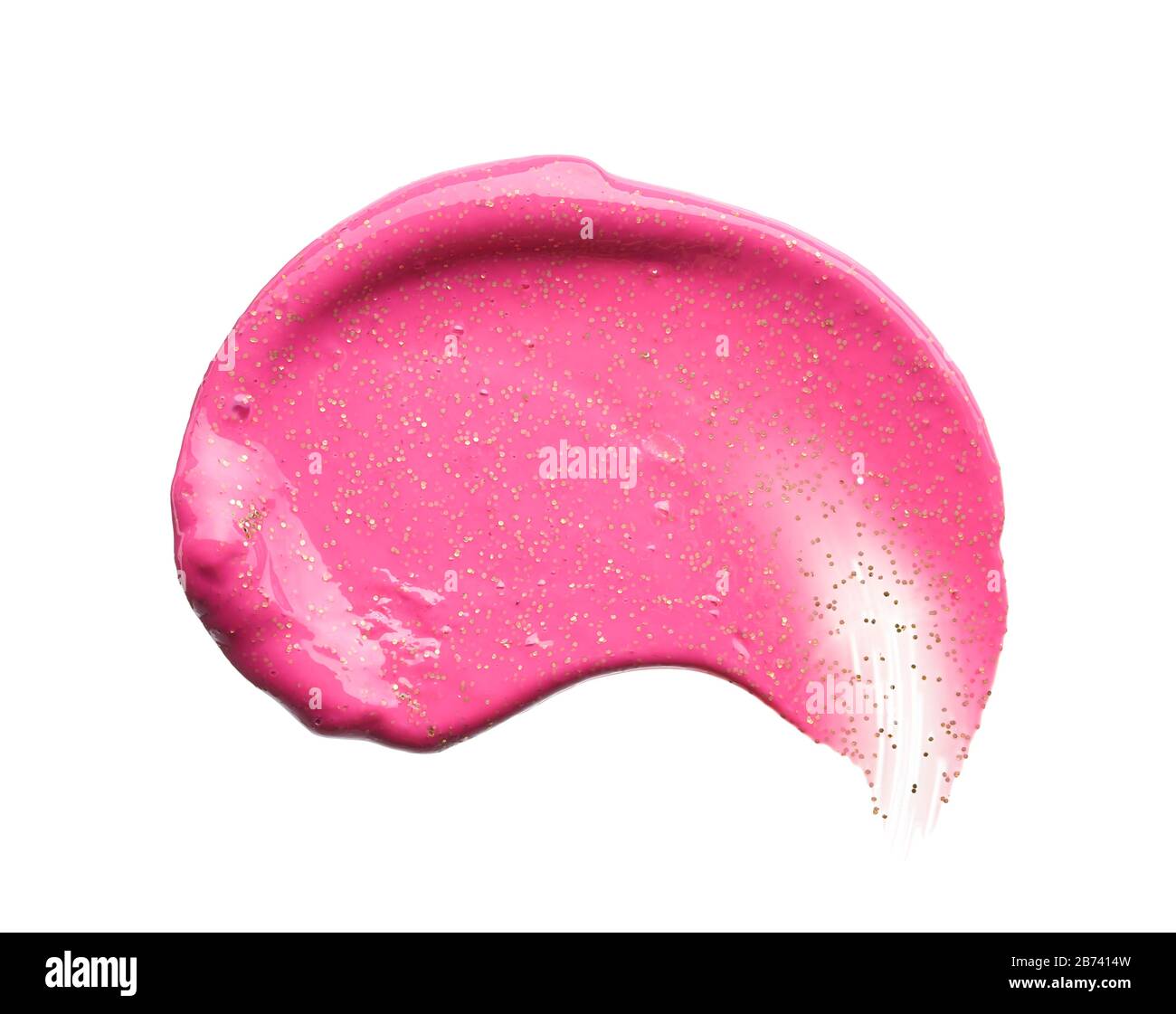 Texture and strokes of multicolor acrylic paint with sparkles on a ...
