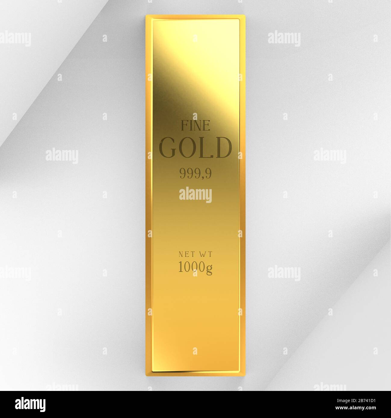 Gold ingots - bank/ treasure/ weath concept - 3D illustration Stock ...