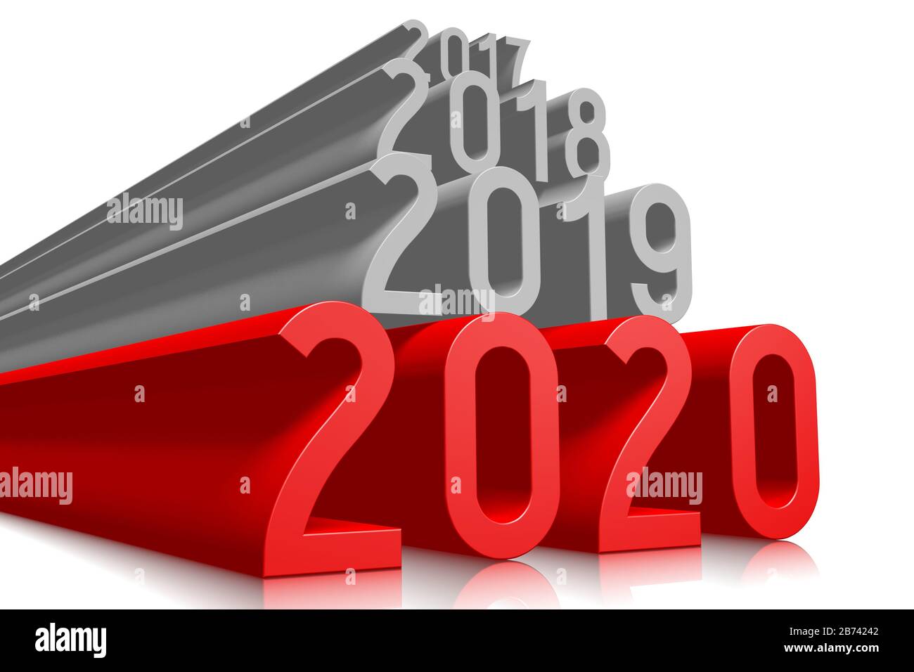 2020 concept - 3D rendering Stock Photo - Alamy