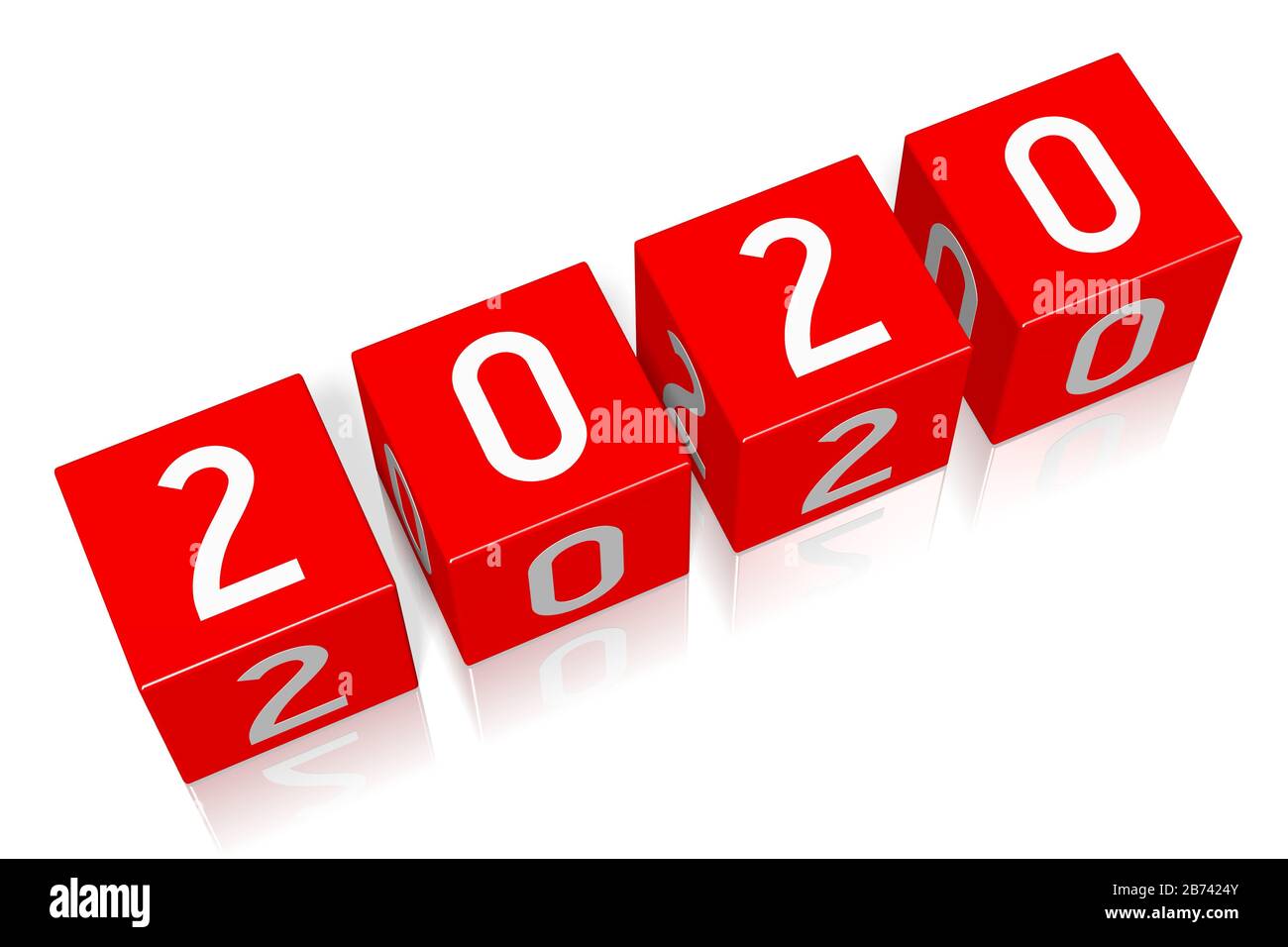 2020 concept - 3D rendering Stock Photo - Alamy