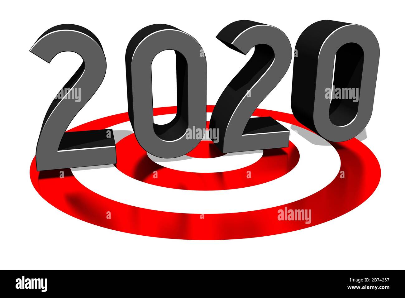 2020 concept - 3D rendering Stock Photo - Alamy