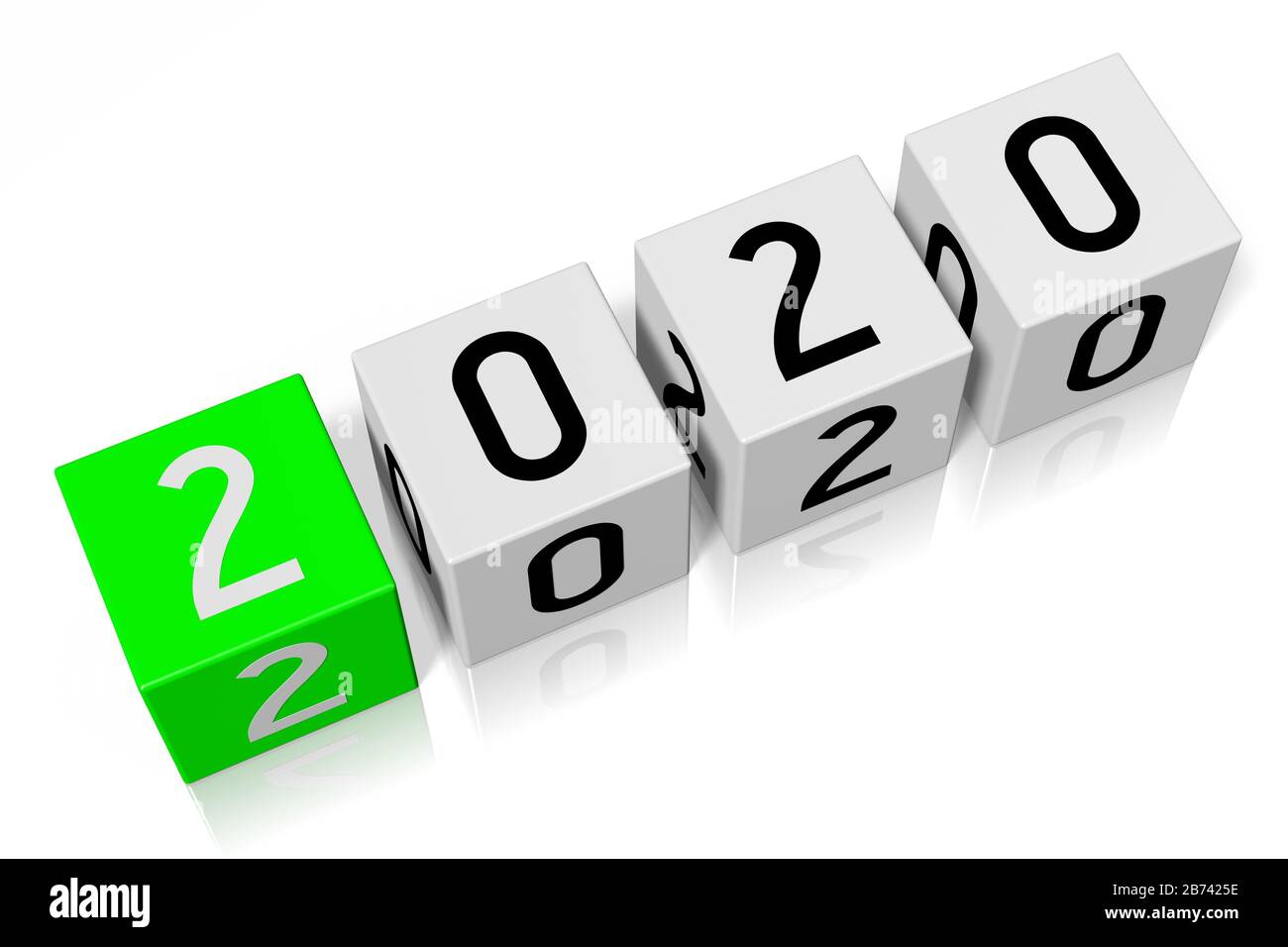 2020 concept - 3D rendering Stock Photo - Alamy