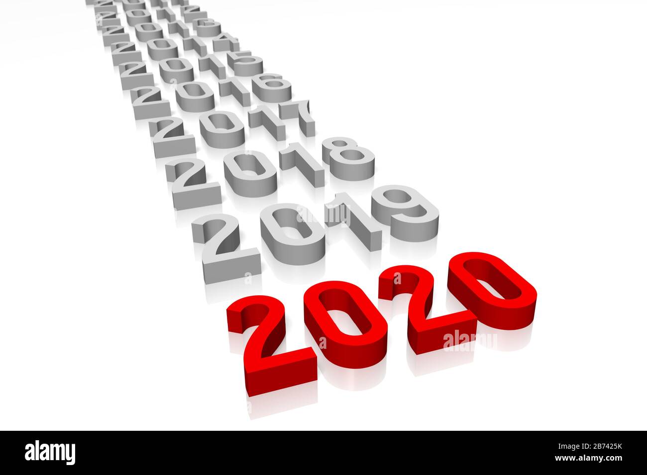 2020 concept - 3D rendering Stock Photo - Alamy