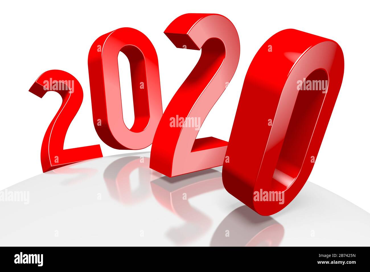 2020 concept - 3D rendering Stock Photo - Alamy