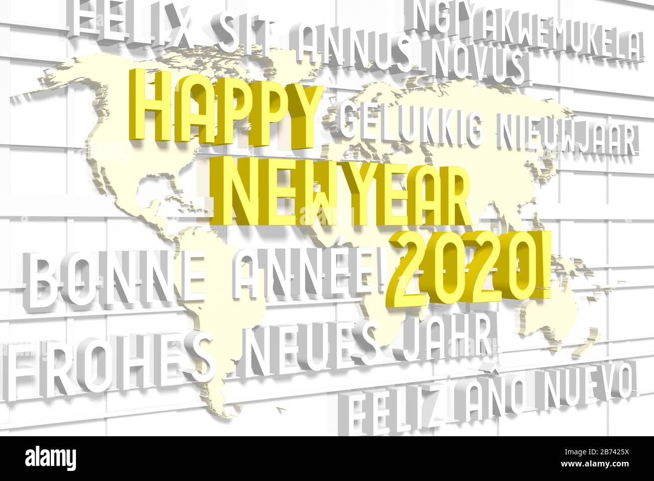 2020 concept - 3D rendering Stock Photo - Alamy