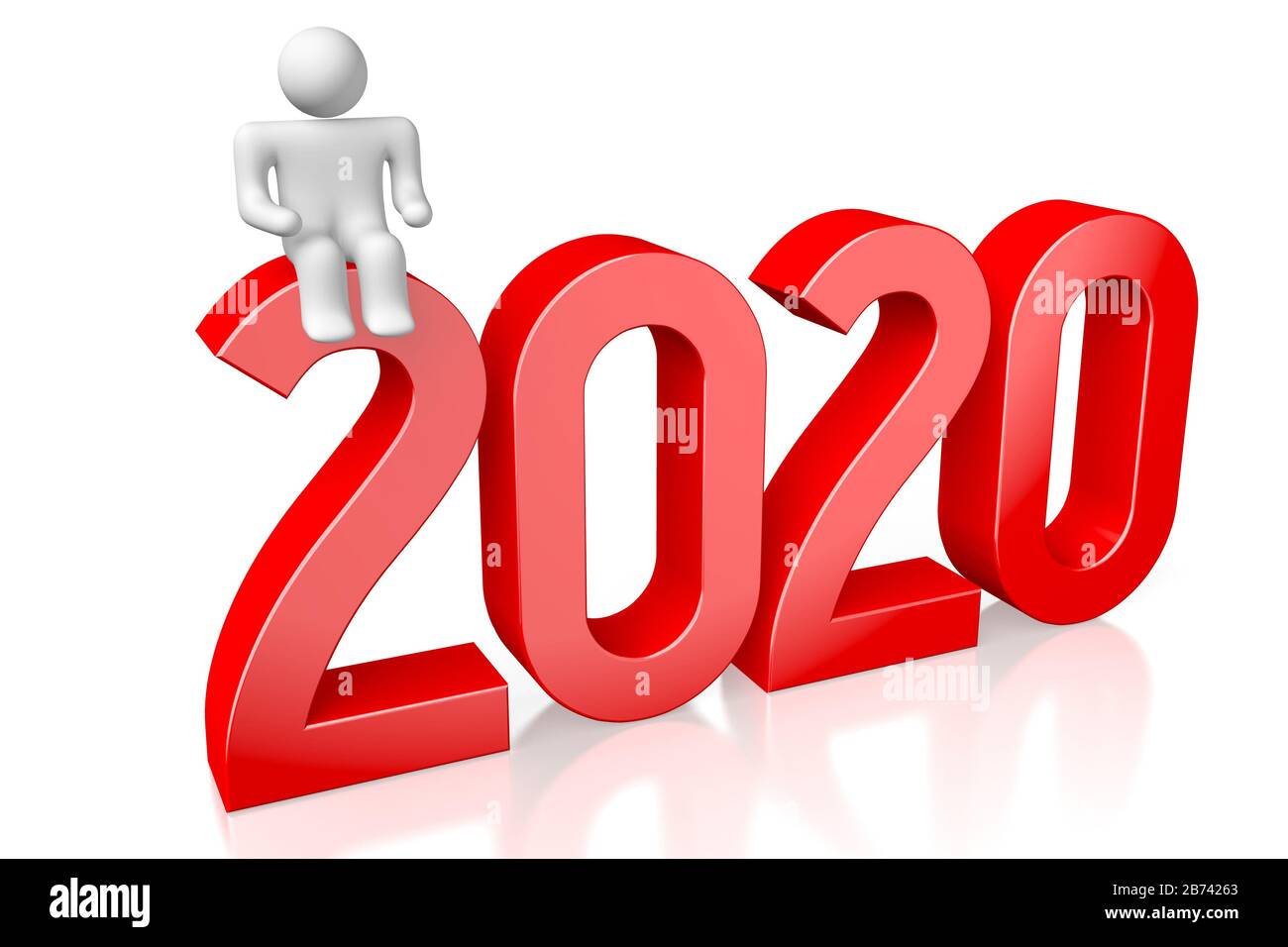 2020 concept - 3D rendering Stock Photo - Alamy