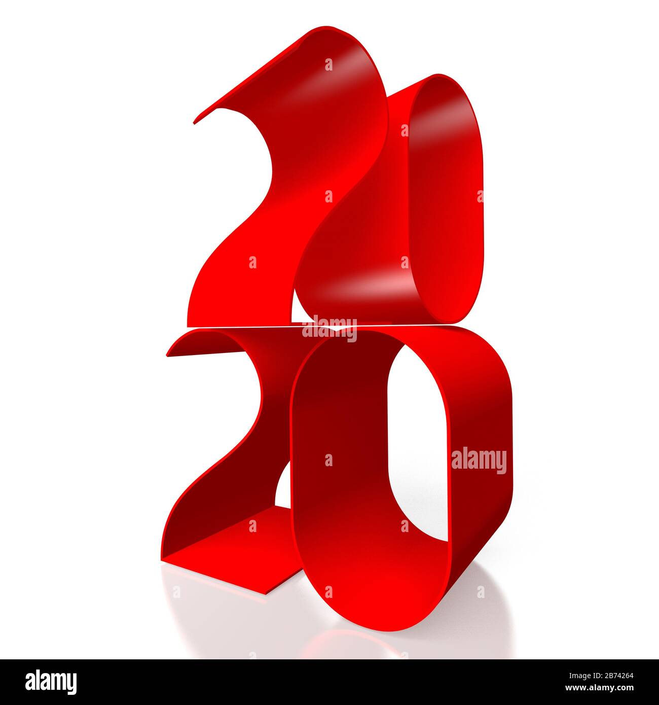 2020 concept - 3D rendering Stock Photo - Alamy