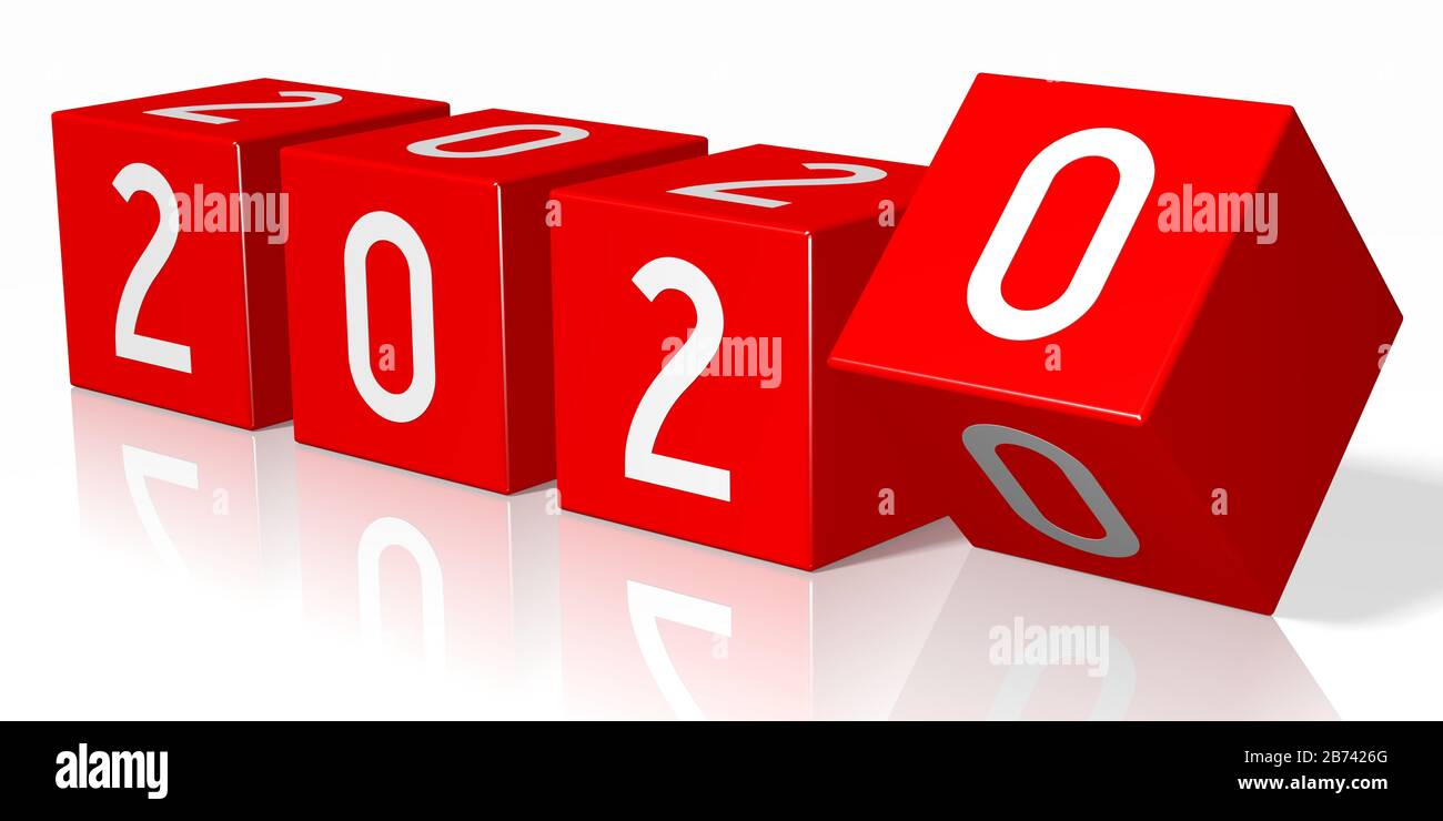 2020 concept - 3D rendering Stock Photo - Alamy