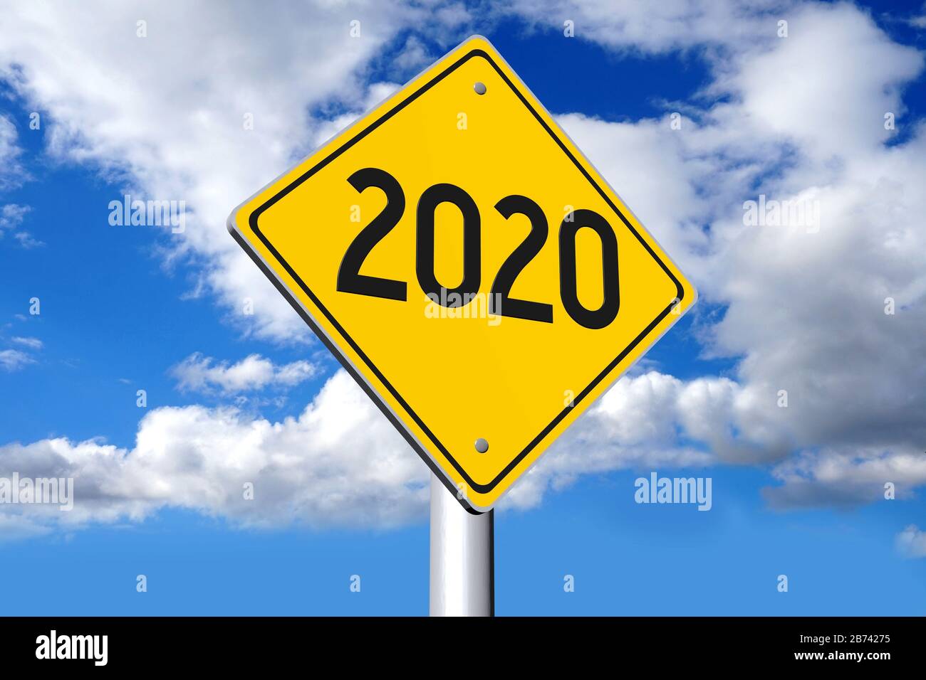 2020 concept - 3D rendering Stock Photo - Alamy