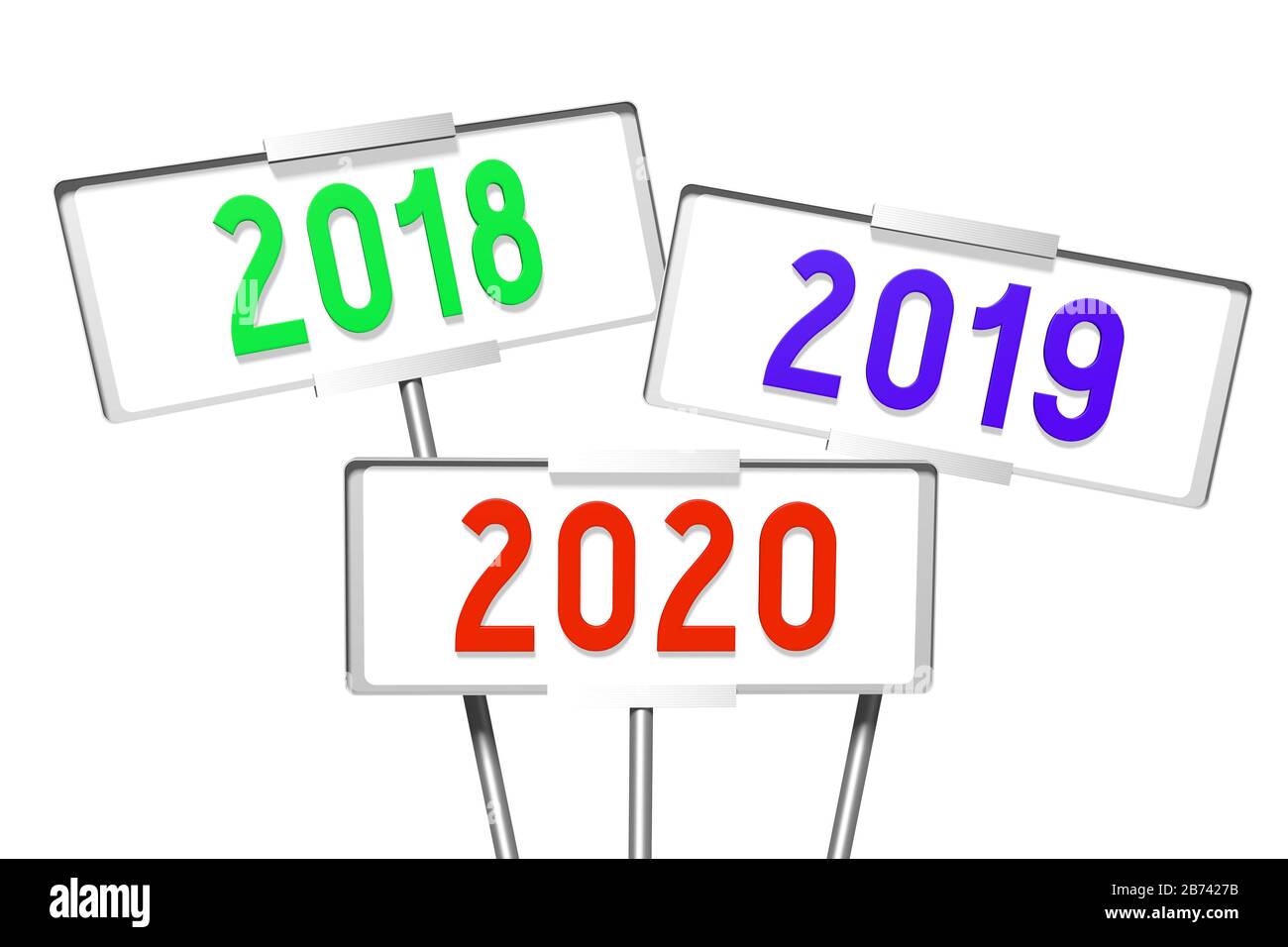 2020 concept - 3D rendering Stock Photo - Alamy