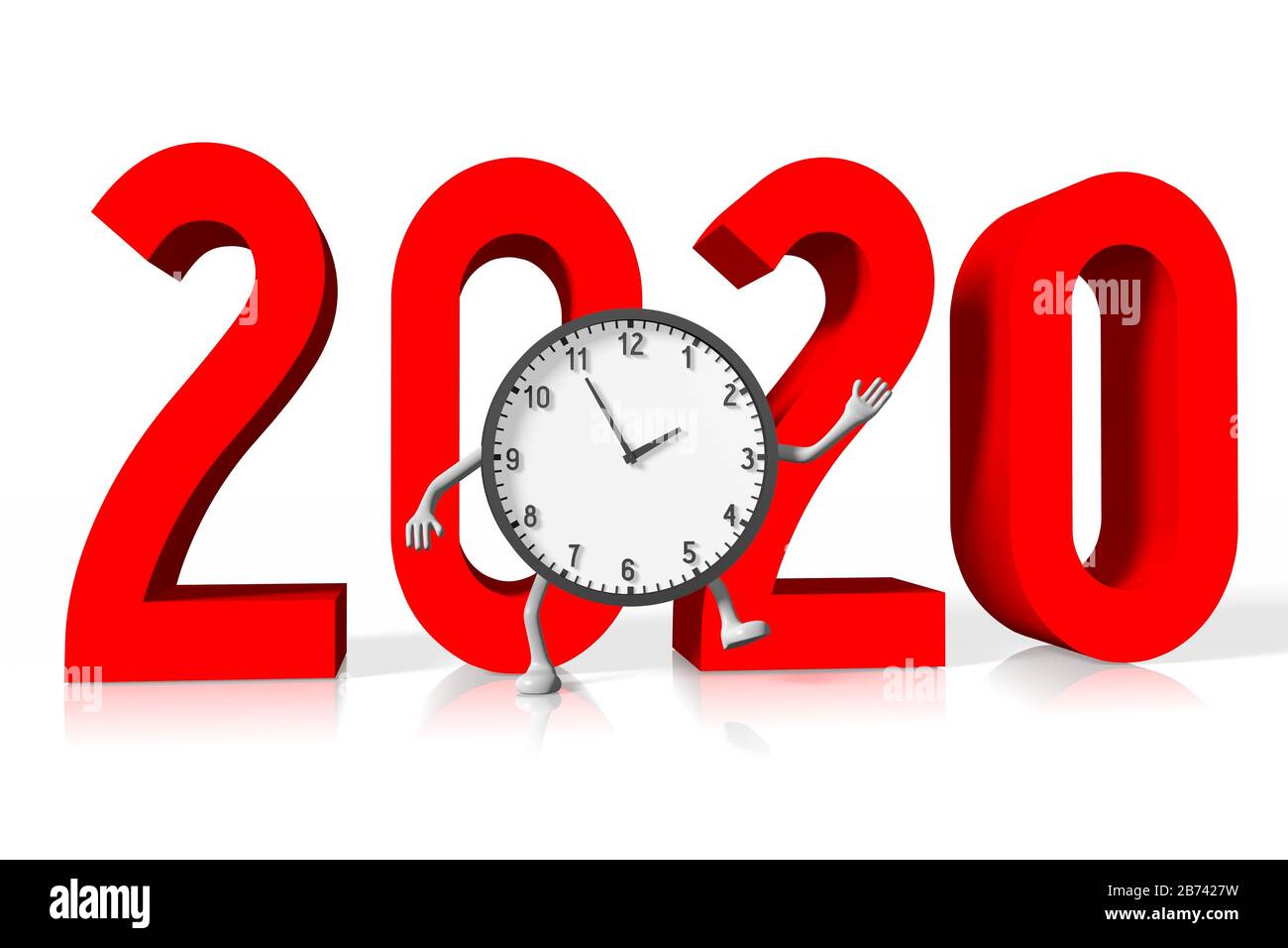 2020 concept - 3D rendering Stock Photo - Alamy