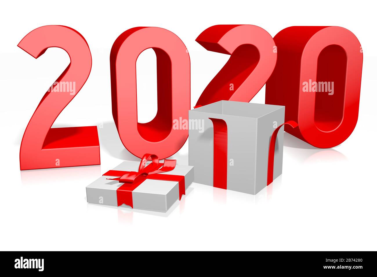 2020 concept - 3D rendering Stock Photo - Alamy