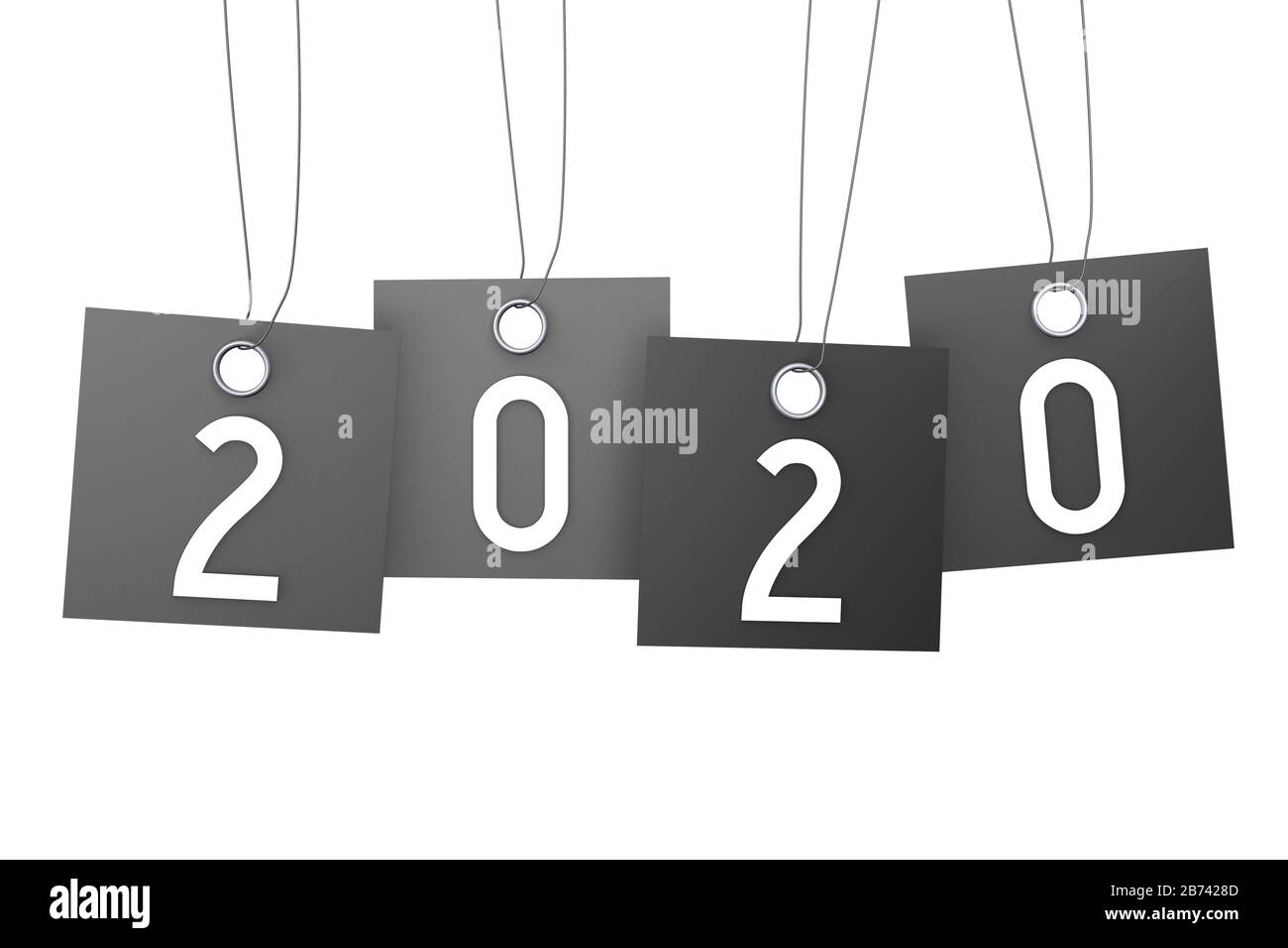 2020 concept - 3D rendering Stock Photo - Alamy