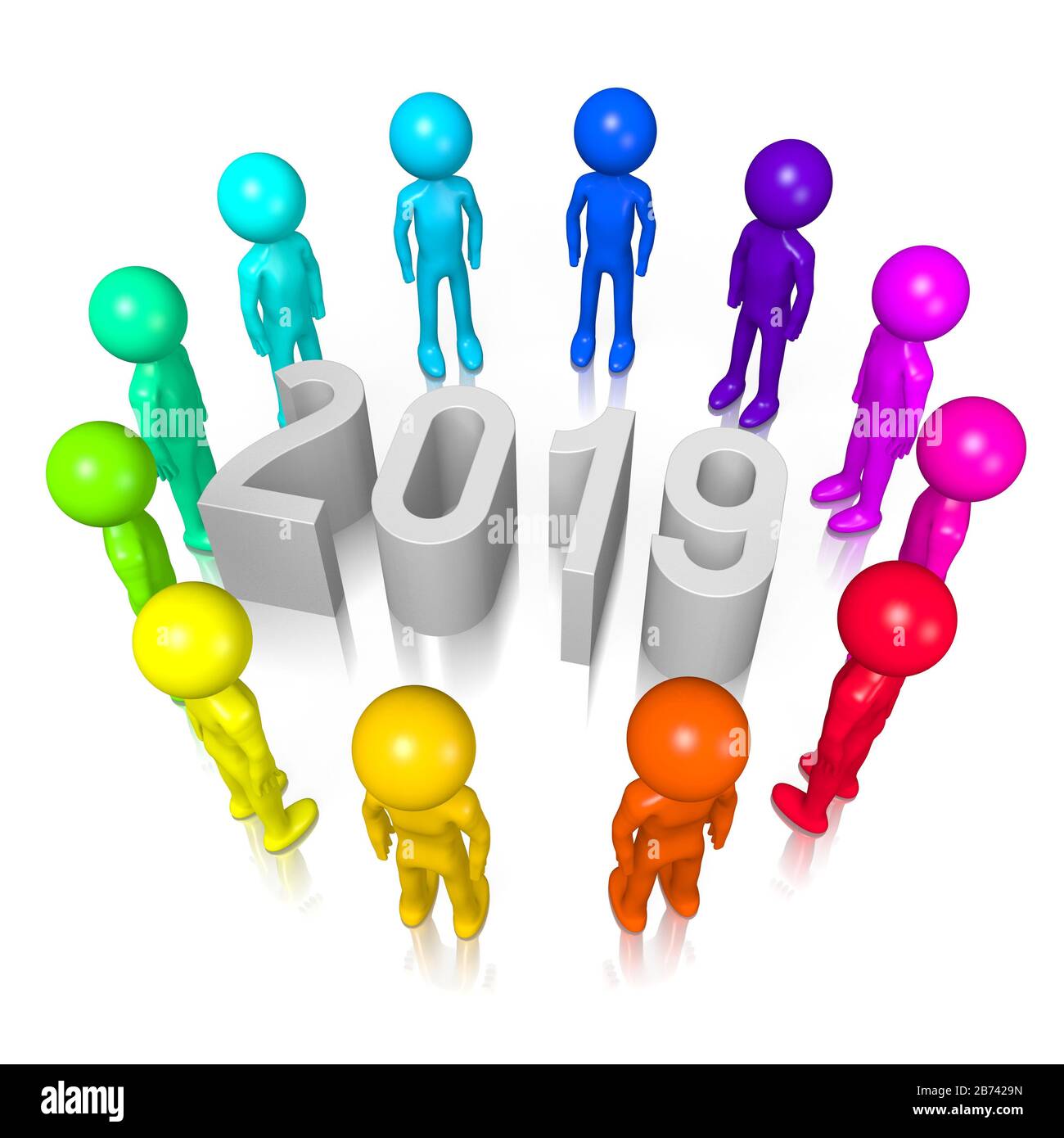 2020 concept - 3D rendering Stock Photo - Alamy