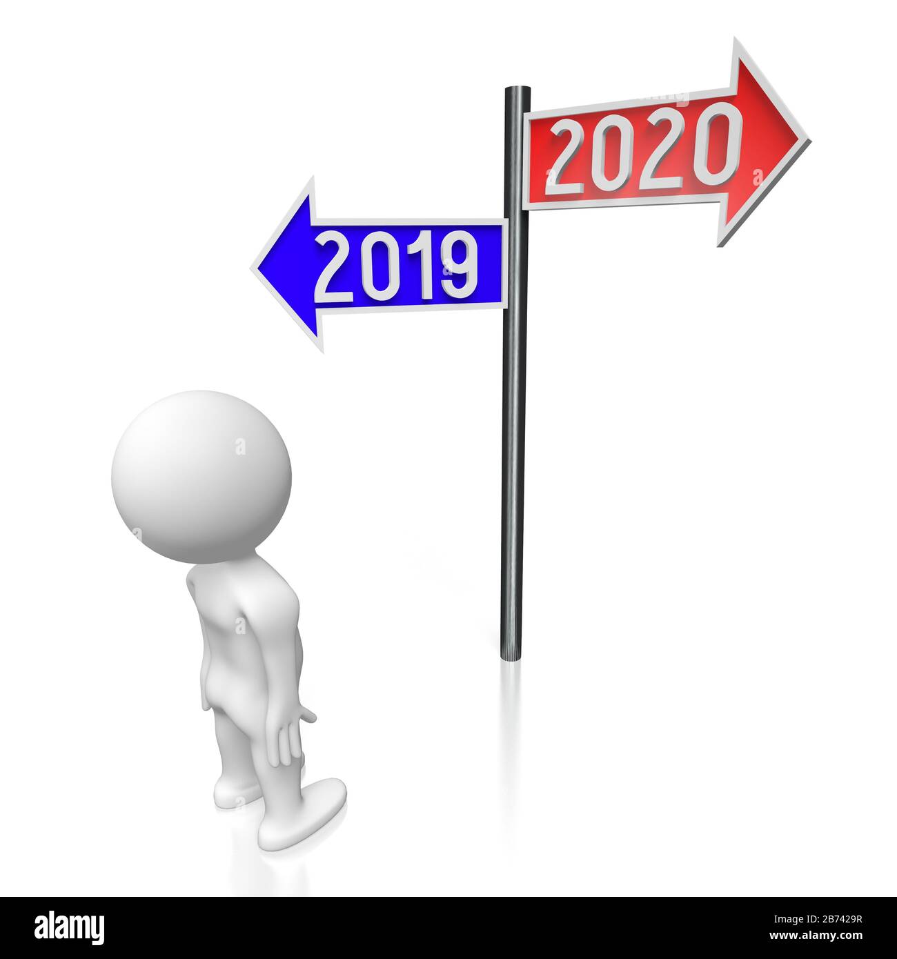 2020 concept - 3D rendering Stock Photo - Alamy