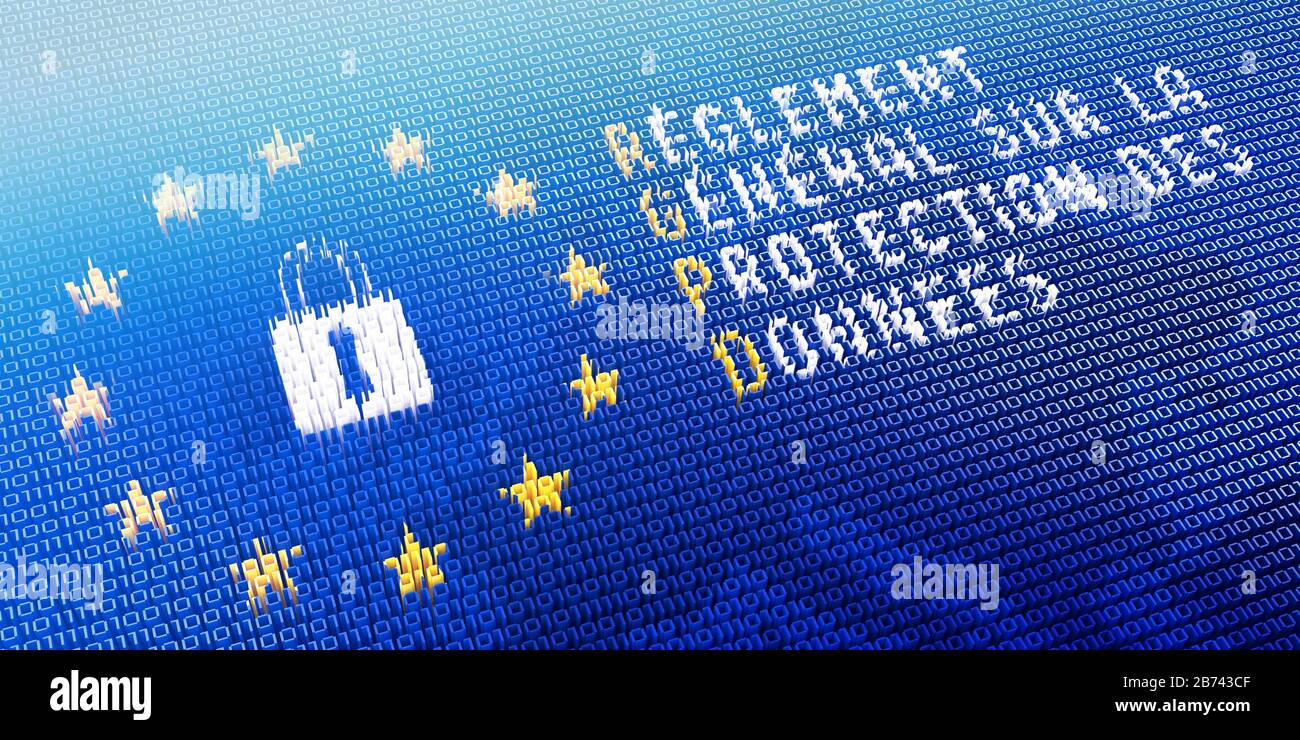 RGPD/ GDPR - General Data Protection Regulation concept - 3D ...