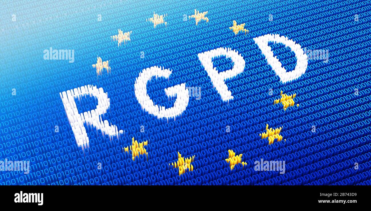 RGPD/ GDPR - General Data Protection Regulation concept - 3D ...