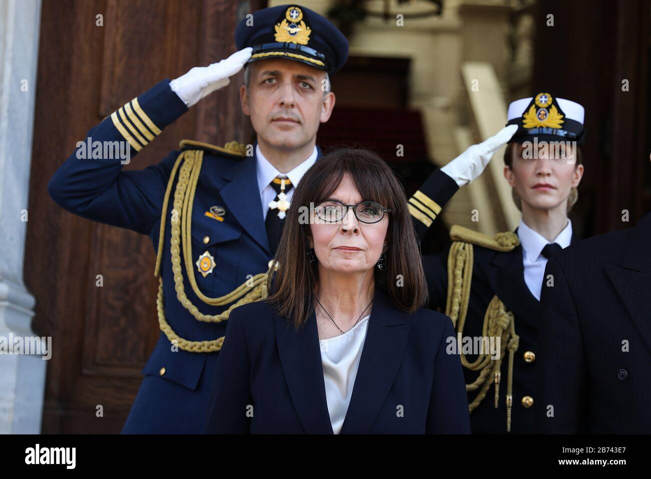Athens, Greece. 13th Mar, 2020. President of the Hellenic Republic ...
