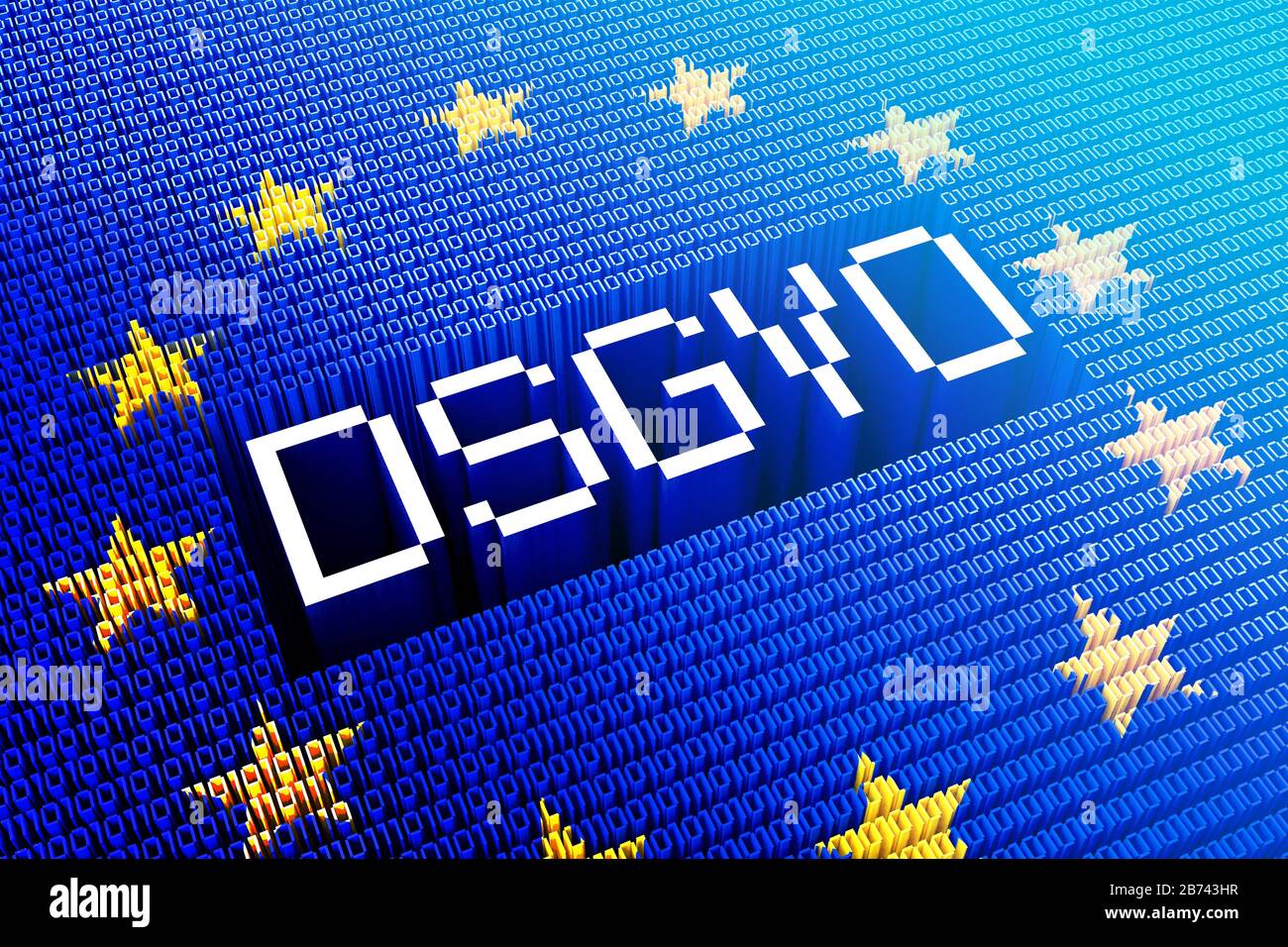 DSGVO/ GDPR - General Data Protection Regulation concept - 3D ...