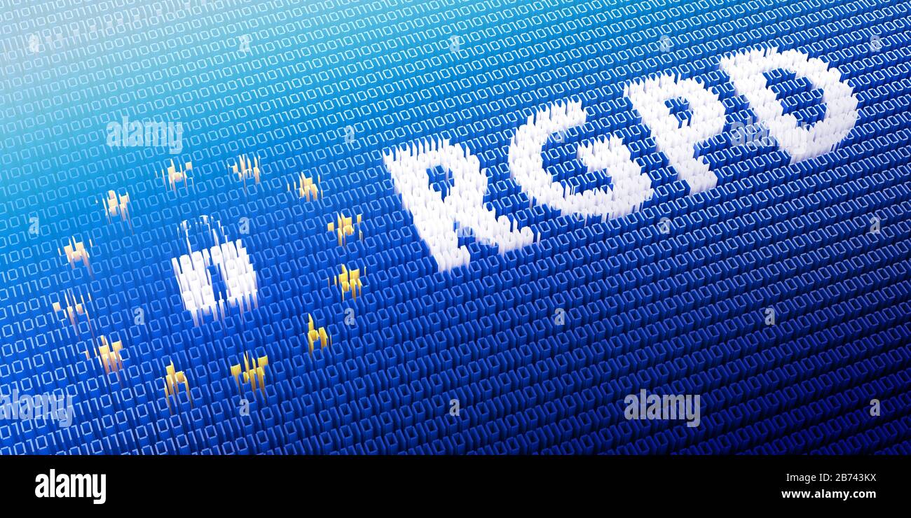 RGPD/ GDPR - General Data Protection Regulation concept - 3D ...