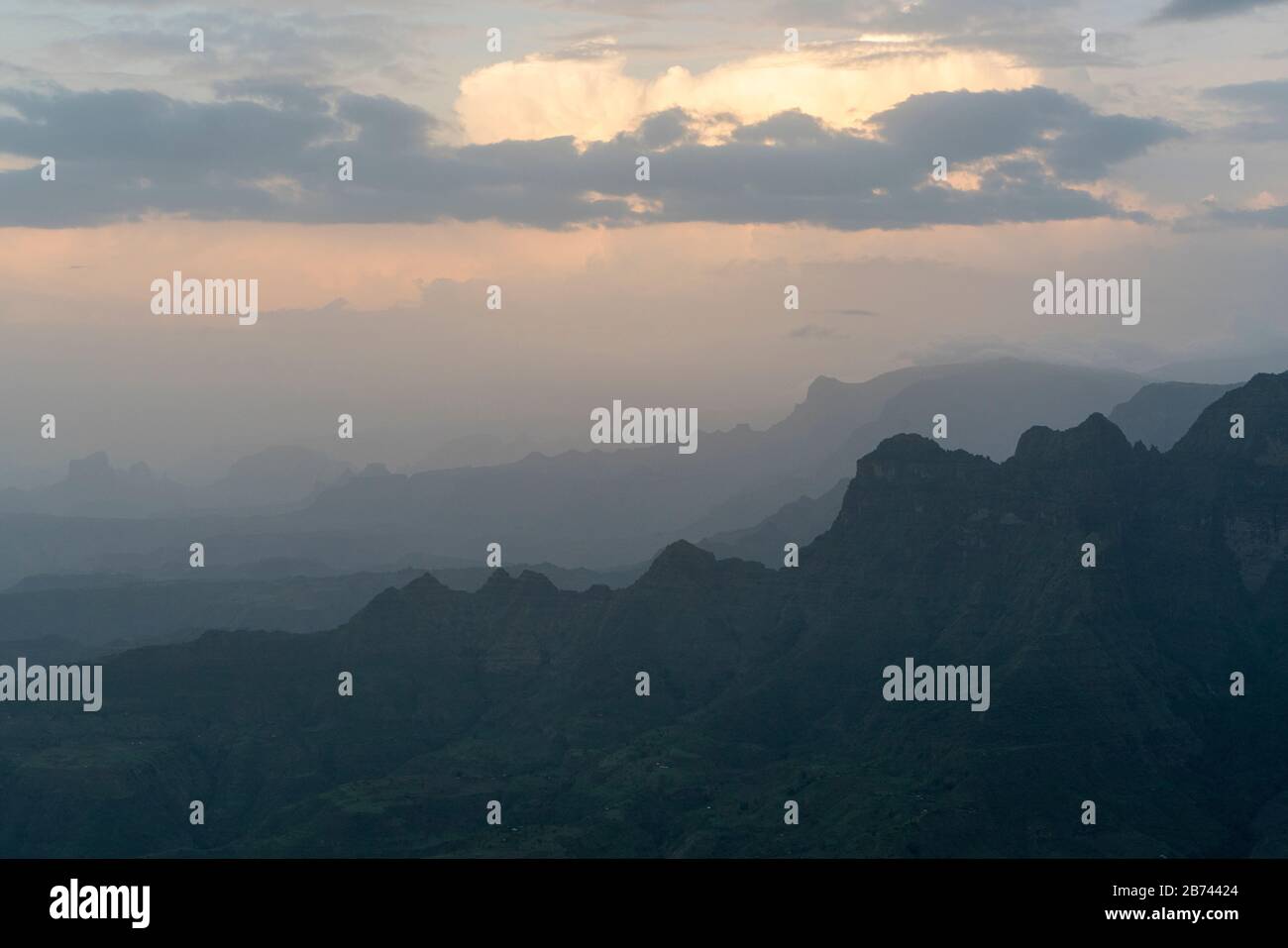 Simien Mountains in the Simien Mountains National Park, North Gondar ...