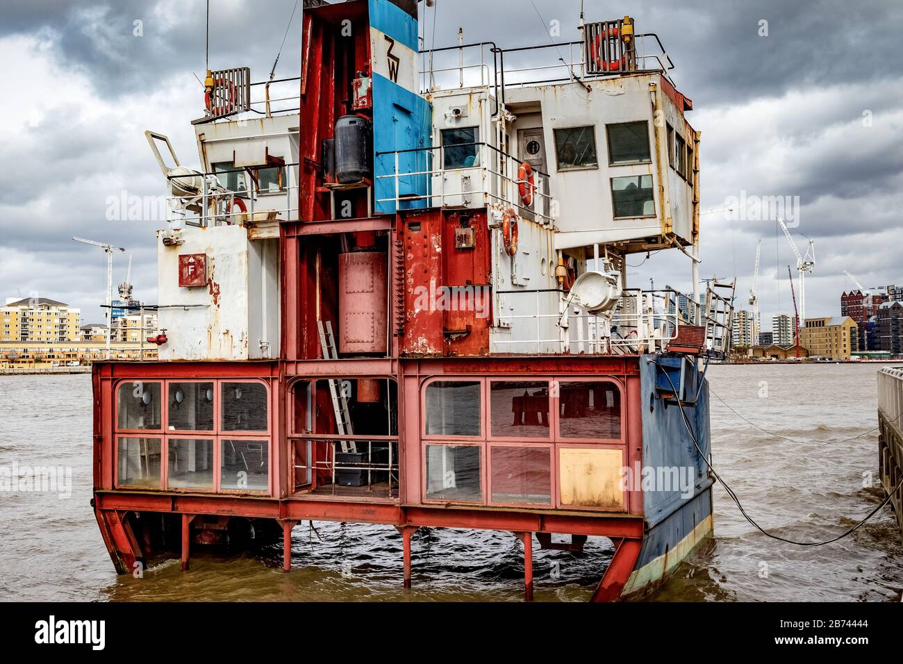 Stern View of A Slice of reality modern art by Richard Wilson at the ...