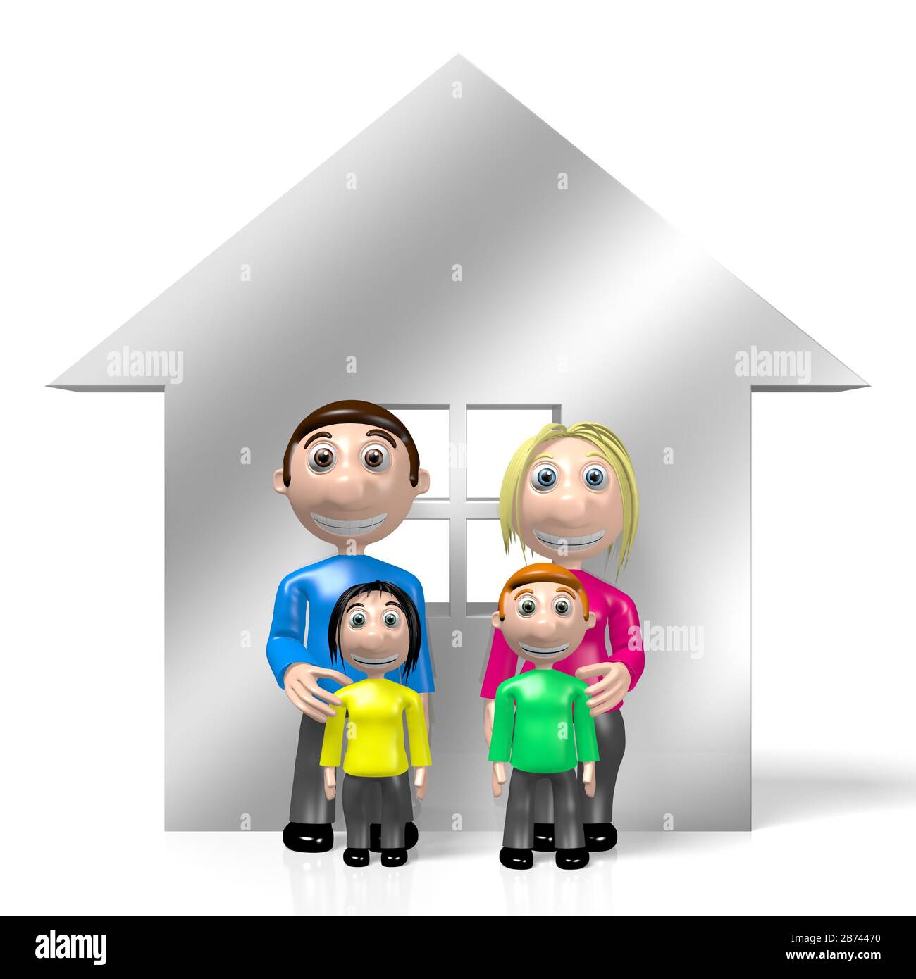 Family concept caucasian Cut Out Stock Images & Pictures - Alamy