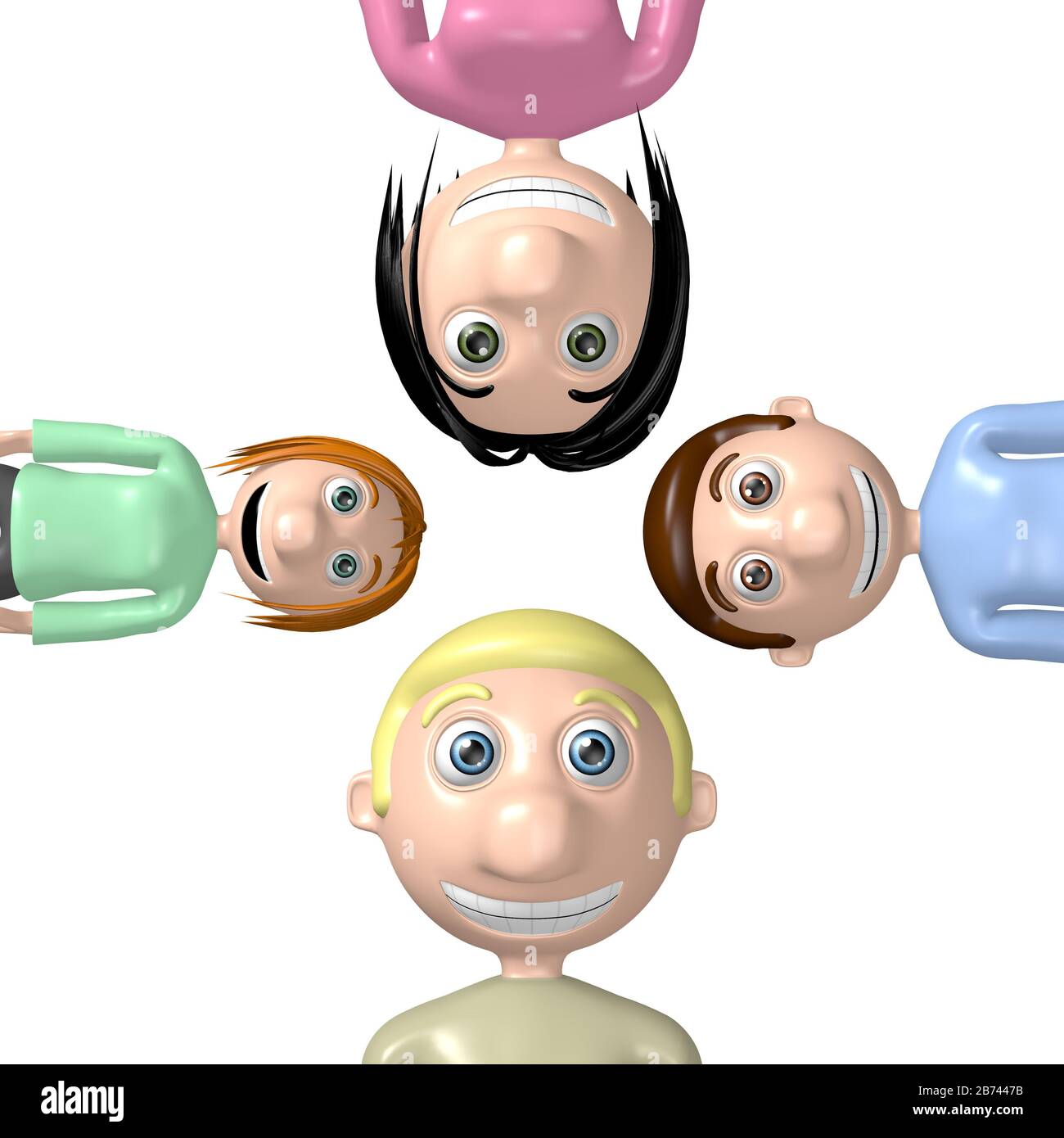 Happy family teamwork hi-res stock photography and images - Alamy