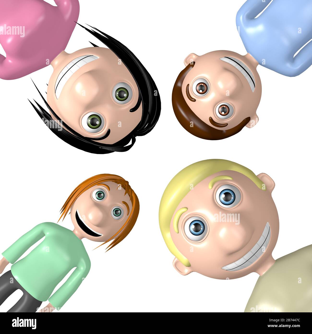 Happy family teamwork hi-res stock photography and images - Alamy