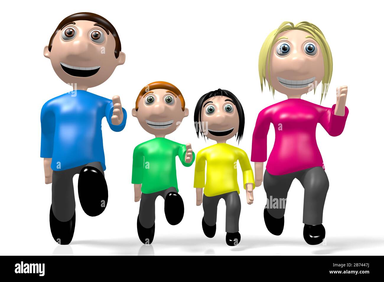 Children active happy Cut Out Stock Images & Pictures - Alamy