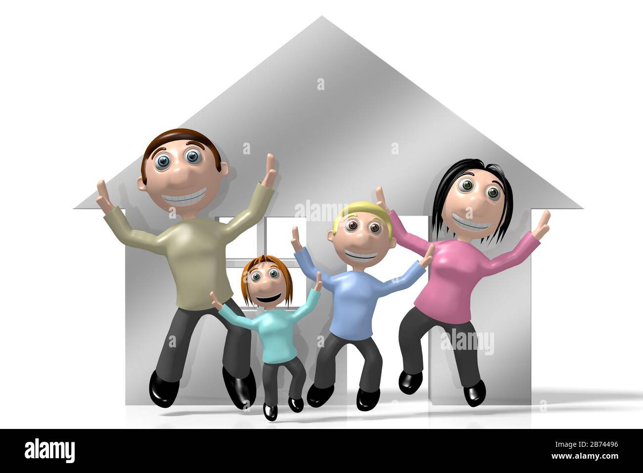 Family concept caucasian Cut Out Stock Images & Pictures - Alamy